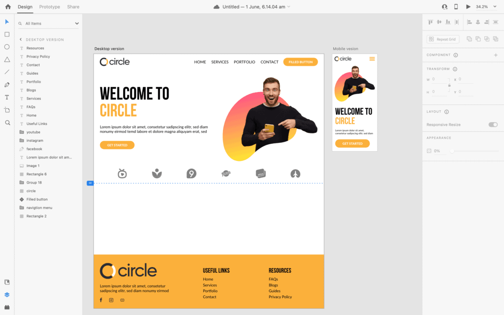 Adobe XD For Web Design - Step-By-Step Tutorial | Sparsh Gambhir